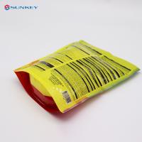 China Custom Printing Flat Bottom Laminated Food Packaging Poly Resealable Zipper Pouches for sale