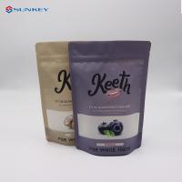 China Sugar Logo Printing Transparent Resealable Plastic Bag Mylar Stand Up Zip Lock Pouch for sale