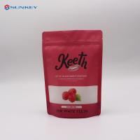 China Sugar Logo Printing Transparent Resealable Plastic Bag Mylar Stand Up Zip Lock Pouch for sale