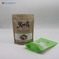 China Sugar Logo Printing Transparent Resealable Plastic Bag Mylar Stand Up Zip Lock Pouch for sale