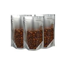 China Logo Printed PE Transparent Laminated Packaging Bags Reseal Stand Up Pouch With Zipper for sale