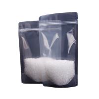 China Logo Printed PE Transparent Laminated Packaging Bags Reseal Stand Up Pouch With Zipper for sale