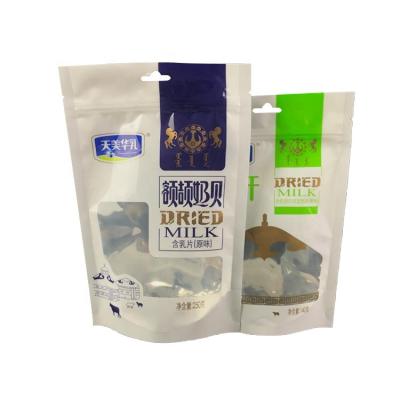 China BOPP Blank Food Grade Food Packaging Pouch With Zipper Plastic Foil Food Packaging for sale
