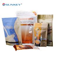 China PET Food Stand Up Pouch Plastic Zipper Resealable Plastic Bags With Hang Hole for sale