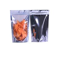 China PET AL Resealable Clear Custom Mylar Bag Food Packing Zipper Stand Up Pouch for sale