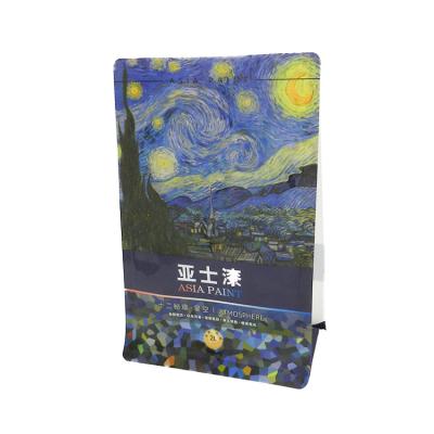 China LDPE Printed Colorful Frosted Stand Up Pouch 8 Side Seal Recyclable Pouch Food Packaging for sale