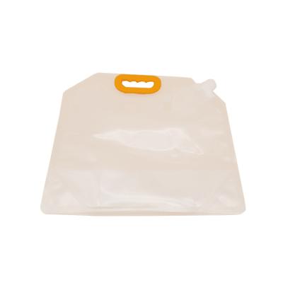 China LDPE Clear Resealable Drink Pouches Spout Plastic Drinking Water Transparent Liquid Bag for sale