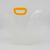 China LDPE Clear Resealable Drink Pouches Spout Plastic Drinking Water Transparent Liquid Bag for sale
