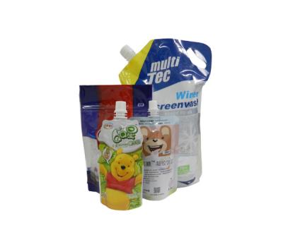 China LLDPE PET AL Aluminum Foil Spout Pouch Bags High Barrier For Liquid Packaging for sale