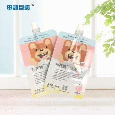 China PE Barrier Reusable Plastic Drink Pouches Plastic Pouch Bags For Liquids Spout Bag for sale