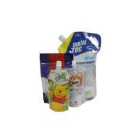 China Biodegradable Cartoon Liquid Drink Spout Pouch Bags Stand Up Plastic Juice Packaging Pouch for sale