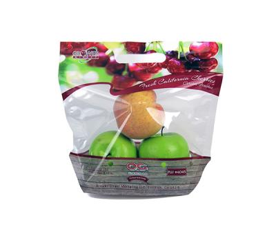 China Laminated Portable Fresh Fruit And Vegetable Packaging VMPET Transparent Packaging Bag for sale