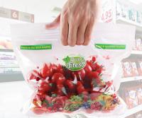 China Laminated Portable Fresh Fruit And Vegetable Packaging VMPET Transparent Packaging Bag for sale