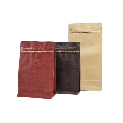 China 70gm 100gm Ziplockk Coffee Tea Packaging Mylar Roll Film Kraft Paper Coffee Bags for sale