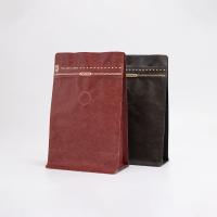 China 70gm 100gm Ziplockk Coffee Tea Packaging Mylar Roll Film Kraft Paper Coffee Bags for sale
