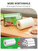 China Sandwich Vacuum Sealer Roll Food Vacuum Roll Bags Food Storage Bags For Freezer for sale