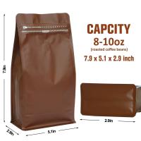 China Biodegradable Reusable Sustainable Packaging Pouch Black Coffee Packaging Bags for sale