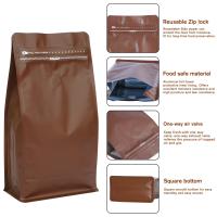 China Biodegradable Reusable Sustainable Packaging Pouch Black Coffee Packaging Bags for sale