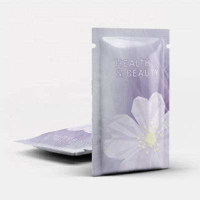 China VMPET Plastic Bag Sealable Zipper Cosmetic Packaging Skin Care Face Mask Packaging Bag for sale