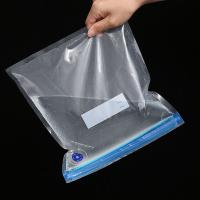 China Transparent Best Sale PA PE Plastic Zip Sealer Space Saver Bag Vacuum Travel Compressed Flat Vacuum Storage Bag for sale