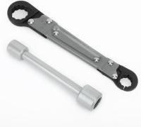 China Plumbing Tools Angle Stop Wrench Kit Kwik Tite Angle-On Adjustable Wrench for Professional Plumbers Black and Maintenance worker for sale