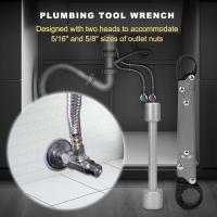 China Plumbing Tools Angle Stop Wrench Kit Kwik Tite Angle-On Adjustable Wrench for Professional Plumbers Black and Maintenance worker for sale