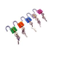China Colourful Mini Version Of Word Transparent Practice Lock Set 5pcs for sale