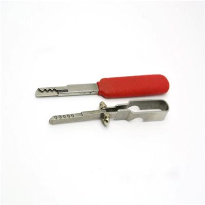 China Safe Inside The Groove Blade Lock Quick Open Tool Red Manual Locksmith Tools for sale