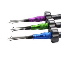 China Stainless Steel Lock Pick Set for civil locksmith tool The new cross lock fast open tool (3 sets) for sale