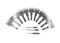 China One piece tinfoil no needle lock quick open tool ( 11 pieces) Locksmith Tool Set for sale