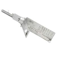 China Stainless Steel Lock Pick Set Original Lishi 2 In 1 Pick Schlage Sc1 Lock Pick for sale