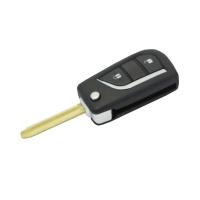 China Car Keyless Entry Key Shell 2-Button Folding Remote Toyota Camry Key Shell Replacement for sale