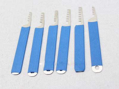 China 6-in-1 Comb Style Stainless Steel lock pick sets for beginners for sale