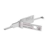 China Lishi 2in1 Residential Civilian tools Lock Cylinder Opening Tool(SS342) Reader for japan KAWAJUN Locksmith Tools for sale