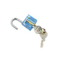 China Mini-version Transparent Blue Practice Lock Locksmith Tools for sale