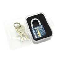 China Mini-version Transparent Blue Practice Lock Locksmith Tools for sale