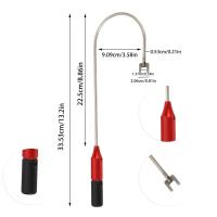 China J-Shaped Lock Picking Tools for Glass Door Floor Locks Professional Quick Opening Tools for sale