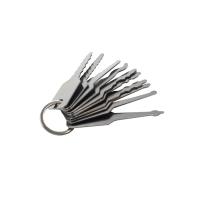 China High Quality KLOM gold steel padlock 10PCS universal test key for sale