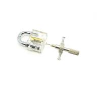 China Transparent Diamond Practice Padlock Metal Acrylic Practice Lock Pick Set For Beginners To Practice for sale