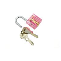 China Mini-version Transparent Pink Practice Lock Locksmith Tools for sale