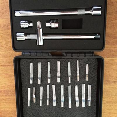 China 18 in 1 Stainless Steel Locksmith Tools Pick for Pump Key Soft and Hard Locks for sale