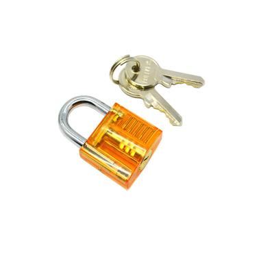 China Mini-version Transparent Yellow Practice Lock Locksmith Tools for sale