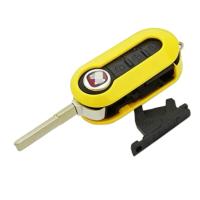 China Fiat 3 Button Flip Remote Key Shell Car Key Shell Color Option for sale