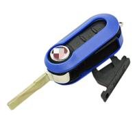 China Car Key Shell for F-iat 3 Button Flip Remote Key Shell Customizable Color Options for sale