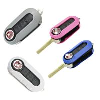 China Car Key Shell for F-iat 3 Button Flip Remote Key Shell Customizable Color Options for sale