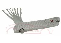 China Stainless Steel Foldable 7 in 1 Lock Picking Set Locksmith Tools (Silver） for sale