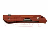 China High Quality Stainless Steel Foldable 7 in 1 Lock Picking Set Locksmith Tools (Red） for sale