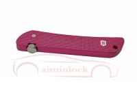 China Haoshi Fold Locksmith Tools Foldable 7 in 1 Lock Picking Set Locksmith Tools (Pink） for sale