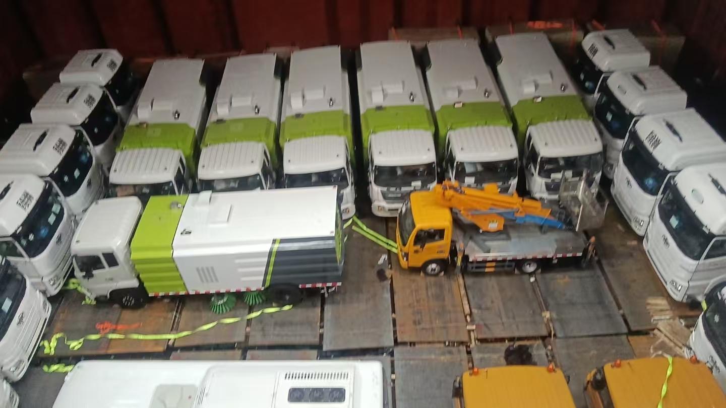 Trucks protected during shipping