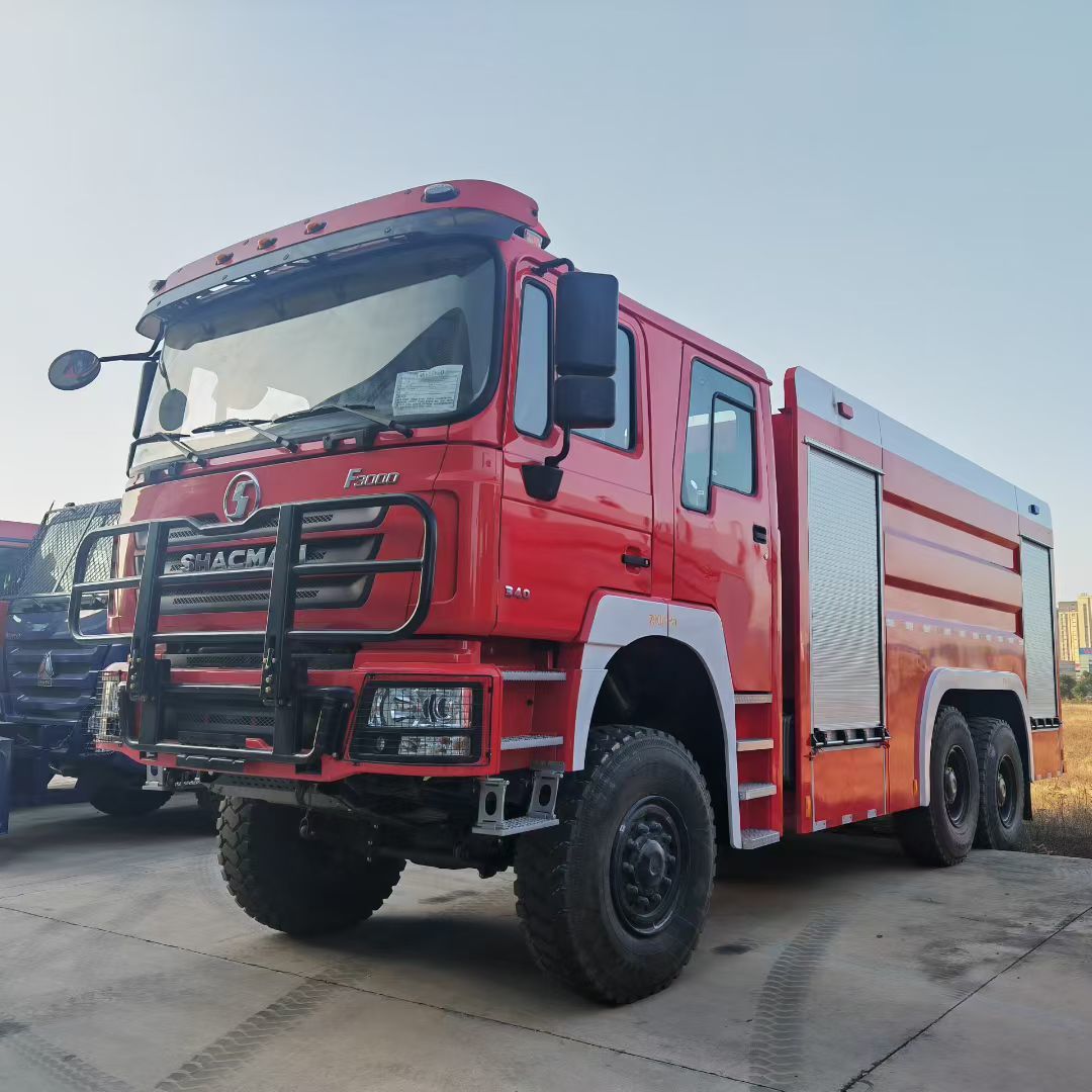 How to operate a shacman F3000 fire truck?